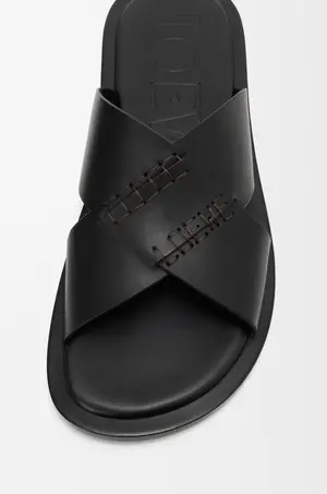 Loewe Cross Design Slip-on Sandals
