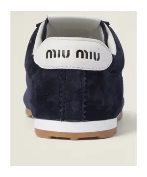 Miu Miu Suede Sneakers - Navy Blue