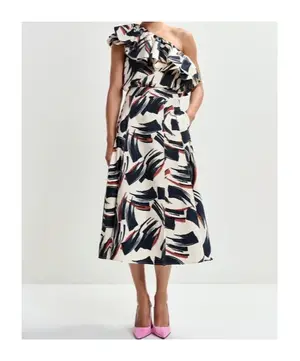 Essentiel Antwerp Ruffled One-shoulder Blouse
