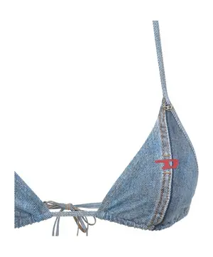 DIESEL® Tatiana Triangle Bikini Top - Gray