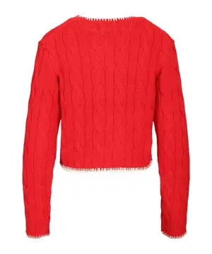 Polo Ralph Lauren Cable Knit Cropped Cardigan