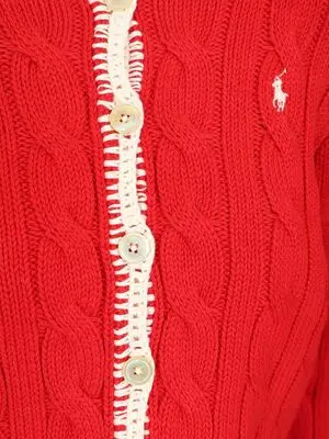 Polo Ralph Lauren Cable Knit Cropped Cardigan
