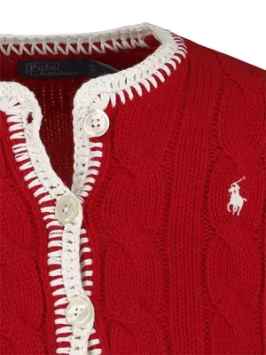 Polo Ralph Lauren Cable Knit Cropped Cardigan