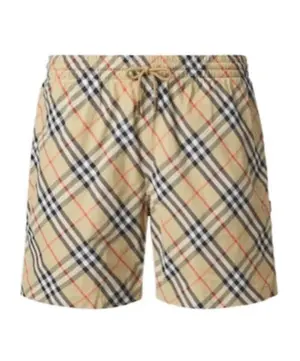 Burberry Check Swim Trunks - Multicolor