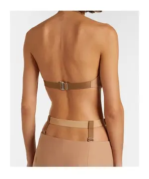 MUGLER Wool-blend Crop Top