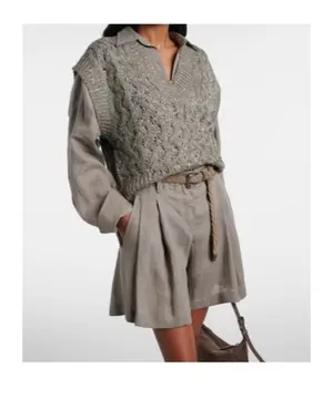 Brunello Cucinelli Sequined V-neck Sweater Vest