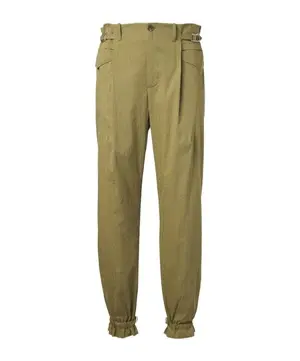KIKO KOSTADINOV Egreta Striped Cotton-blend Tapered Pants - Green