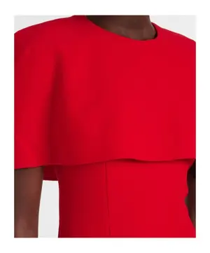 Roland Mouret Cape Effect Midi Dress