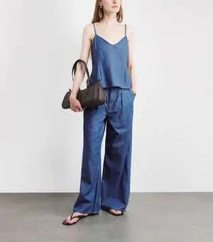 Paige Ingrid Wide-leg Jeans With Drawstring Waist
