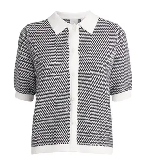 Varley Gaelle Knitted Polo Shirt - Grey