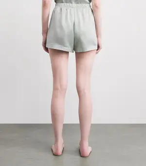 LESET Satin Barb Shorts - Green