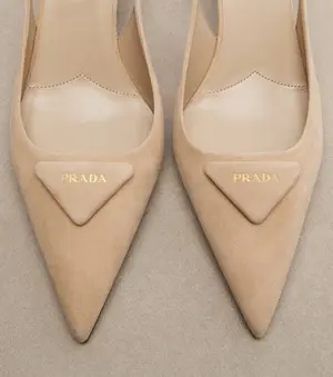 Prada Suede Slingback Pumps