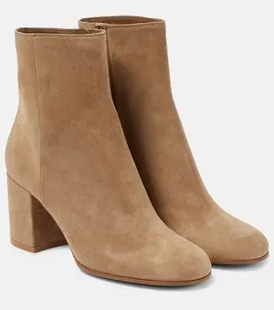 GIANVITO ROSSI Gianvito Rossi Suede Ankle Boots Beige