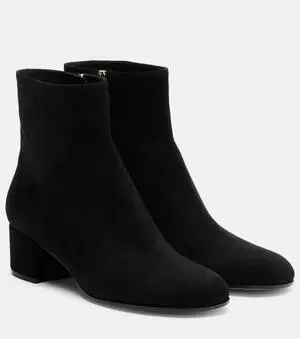 GIANVITO ROSSI Suede Ankle Boots - Black
