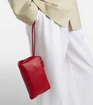 Calvin Klein Leather Clutch - Red