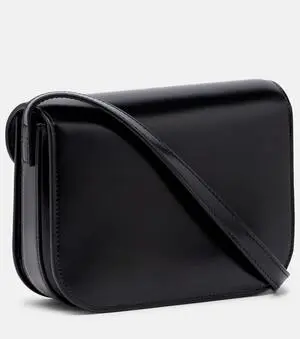 Calvin Klein Tilla Leather Shoulder Bag - Black