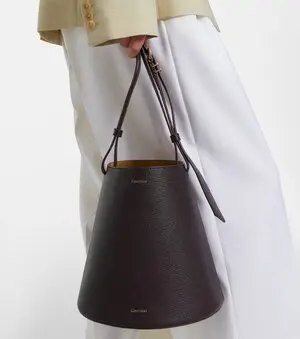 Calvin Klein Orbita Small Leather Bucket Bag