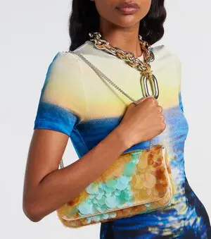 Rabanne Sequin Embellished Shoulder Bag - Multicoloured