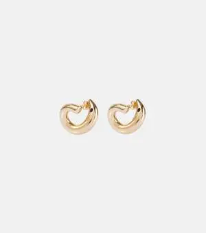 Bottega Veneta 18kt -plated Sterling Silver Hoop Earrings - Gold