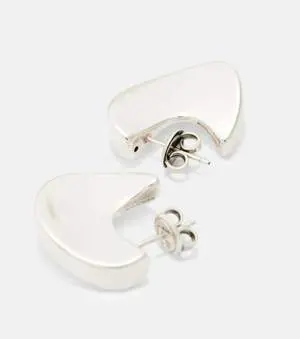 Bottega Veneta Disc Small Sterling Earrings - Silver