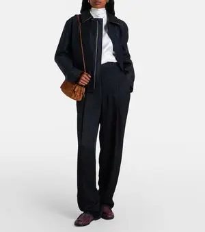 Bottega Veneta Notturno Intrecciato Suede Crossbody Bag - Brown