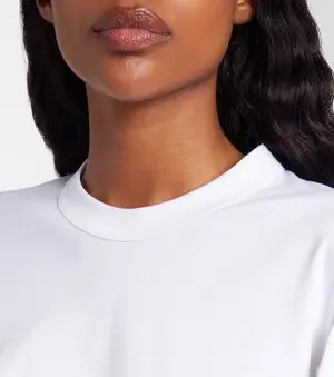 Noir Kei Ninomiya Puff Sleeve Cotton T-shirt - White