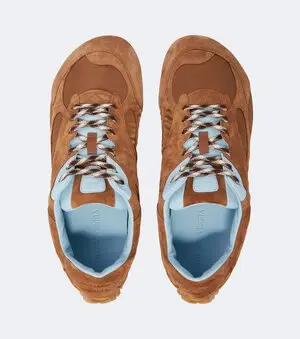 Bottega Veneta Orbit Flash Suede-trimmed Sneakers - Brown