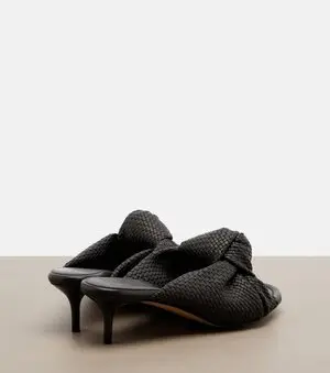 Bottega Veneta Cherry Intreccio Leather Sandals
