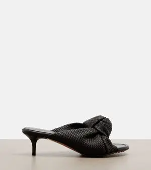 Bottega Veneta Cherry Intreccio Leather Sandals