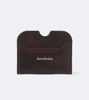 Acne Studios Leather Card Holder - Brown
