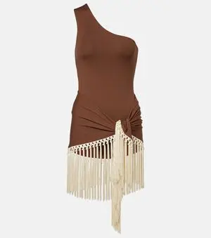 TALLER MARMO Two-piece Swimsuit And Beach Cover-up Set - Brown