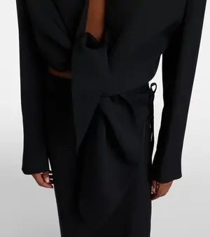 Calvin Klein Petunia Striped Cropped Jacket