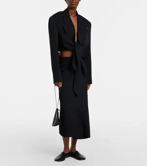Calvin Klein Petunia Striped Cropped Jacket