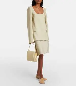 Calvin Klein Wool Midi Skirt
