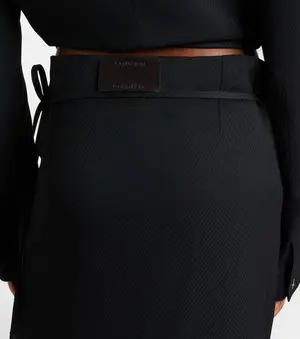 Calvin Klein Hallie Striped Midi Skirt - Black