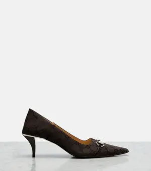 Gucci Vittoria Gg Canvas Pumps - Brown