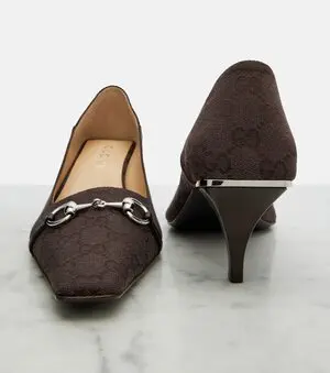Gucci Vittoria Gg Canvas Pumps - Brown