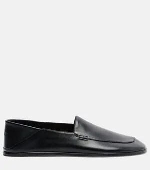 Calvin Klein Vela Leather Loafers - Black