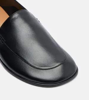 Calvin Klein Vela Leather Loafers - Black