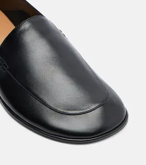 Calvin Klein Vela Leather Loafers - Black