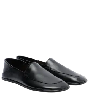 Calvin Klein Vela Leather Loafers - Black