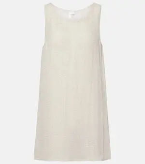 LESET Stella Sequined Minidress - White