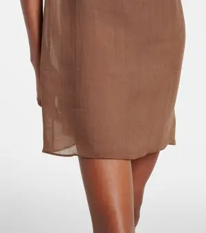 LESET Niko Ramie Minidress