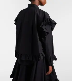 Noir Kei Ninomiya Ruffled Cotton Blouse