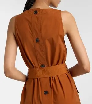 Saint Laurent Belted Midi Dress