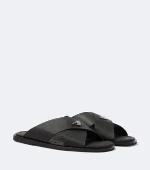 Prada Leather Sandals - Black