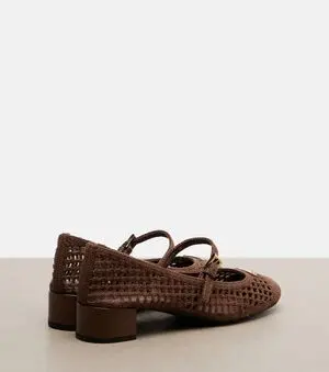 Prada Crochet Mary Jane Pumps