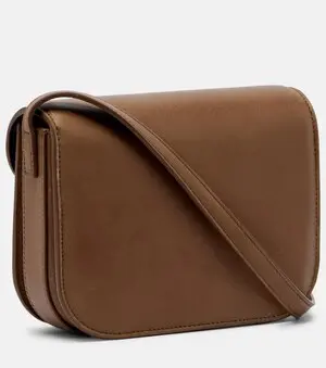 Calvin Klein Tilla Small Leather Shoulder Bag - Brown