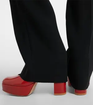 GIANVITO ROSSI Patent Leather Mary Jane Platform Pumps