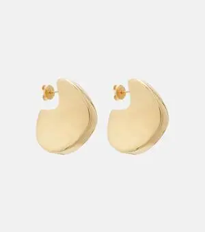 Bottega Veneta Medium Earrings In 18kt -plated Sterling Silver - Gold